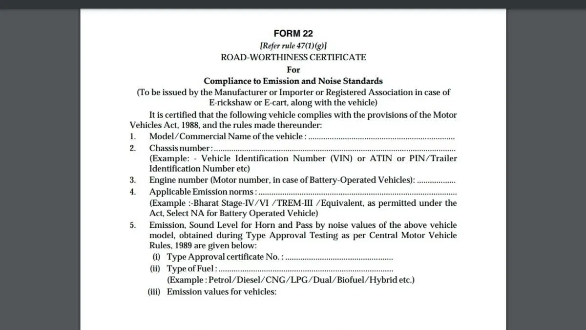 Why is Form 22 required while buying a car: Requirements, How to apply