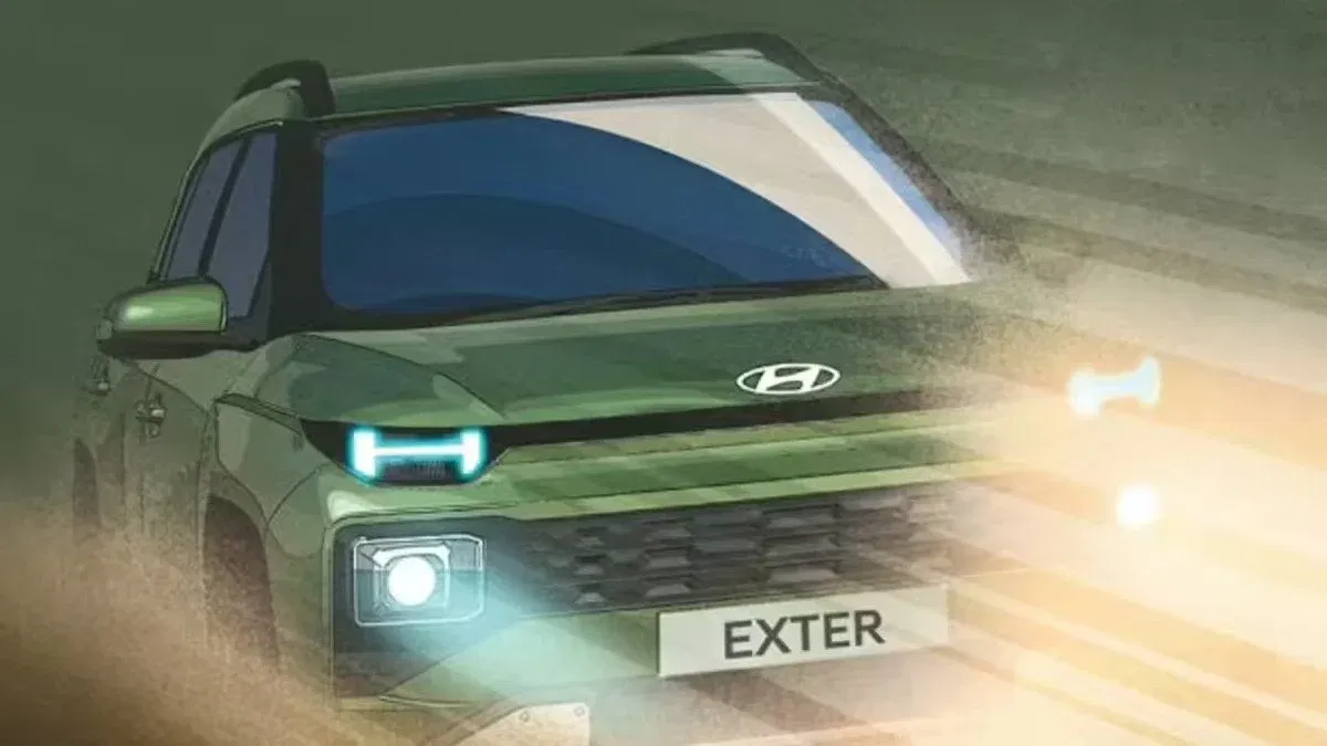 Hyundai Exter Compact SUV Partially Unveiled